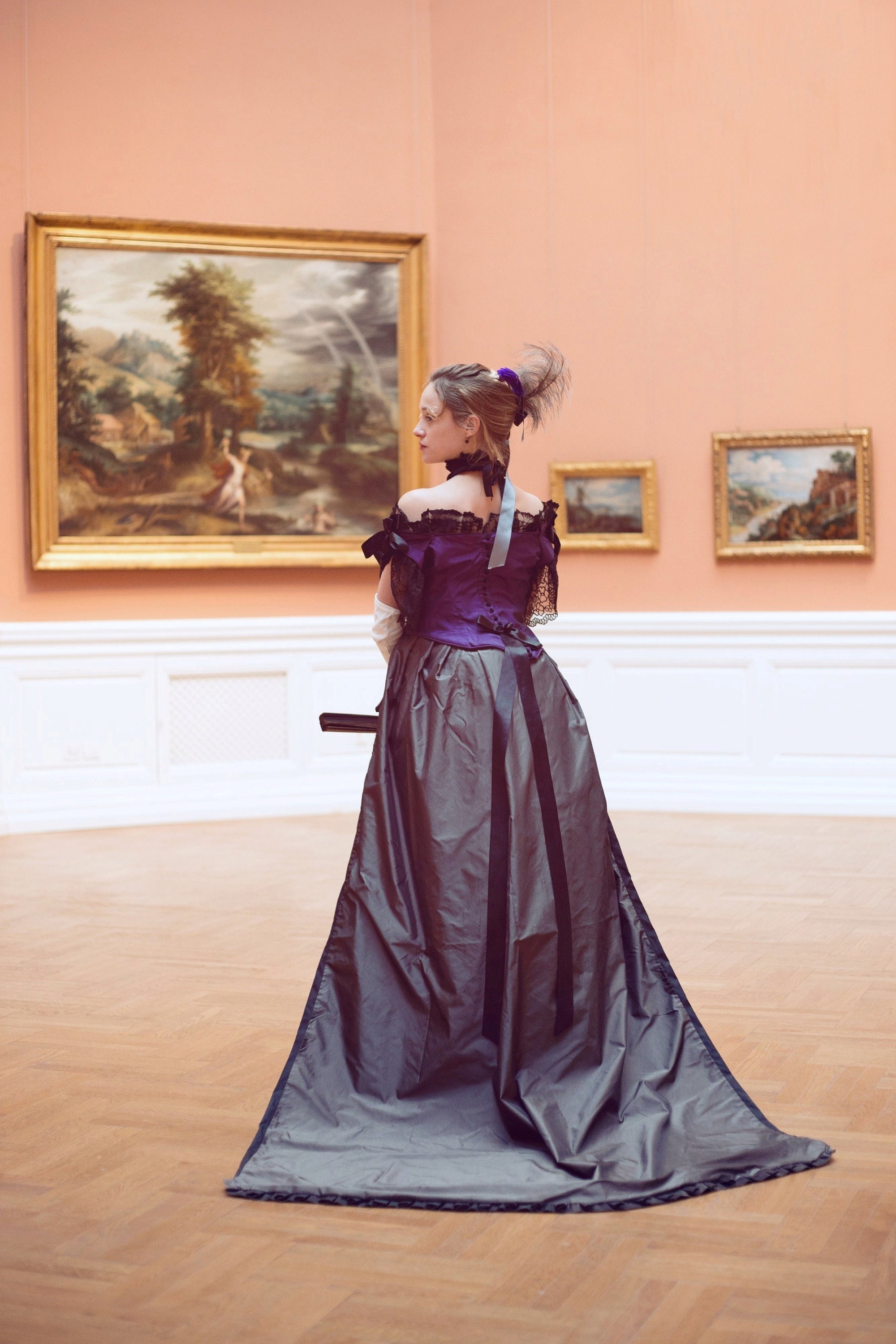 ORDERING 1880/A Prom Dress / Gown/victorian Bustle Dress/victorian Gown ...