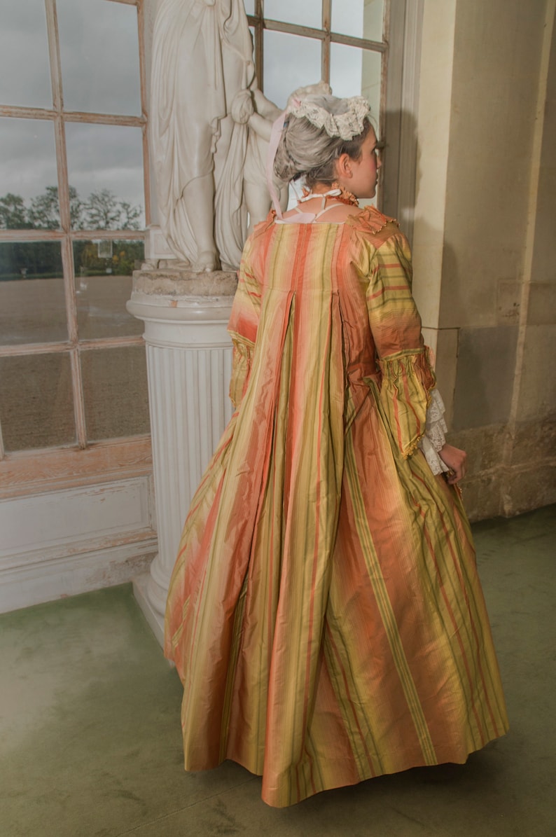 Robe à la française Louis XV/A LA COMMANDE/Robe à panier/Robe 1750/18th ...