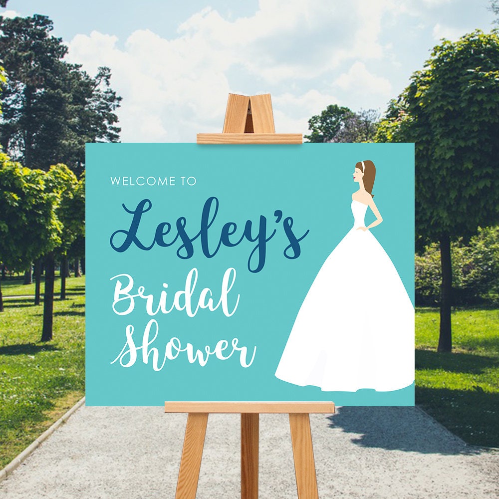 teal-welcome-sign-welcome-to-bridal-shower-sign-wedding-etsy