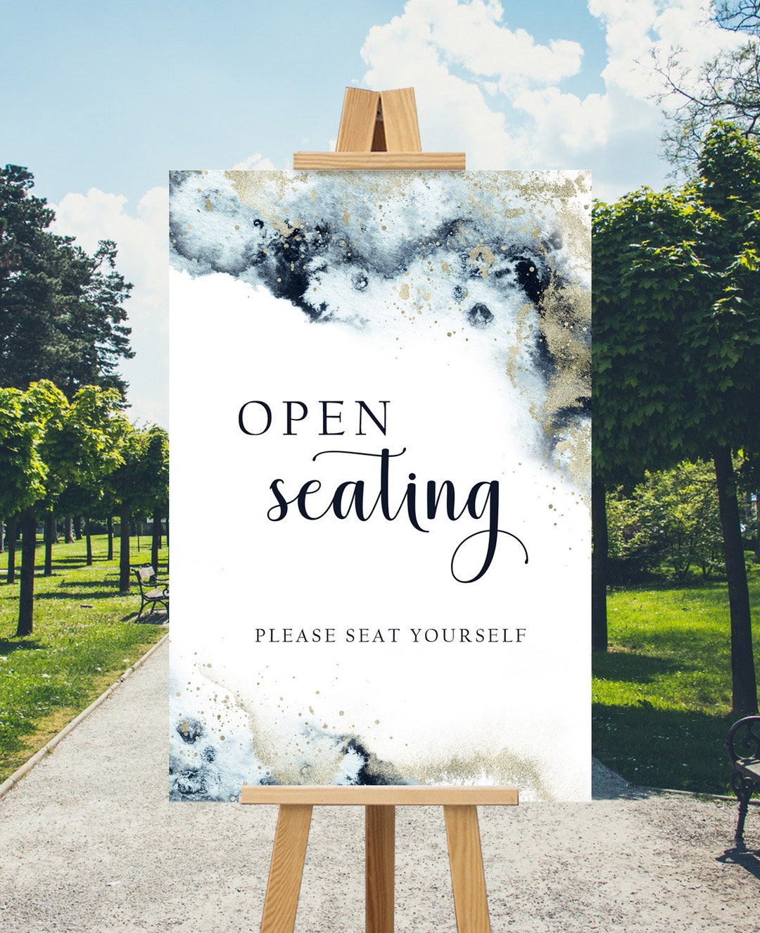 Open Seating Printable, Seat Yourself Printable, Open Seating Sign ...