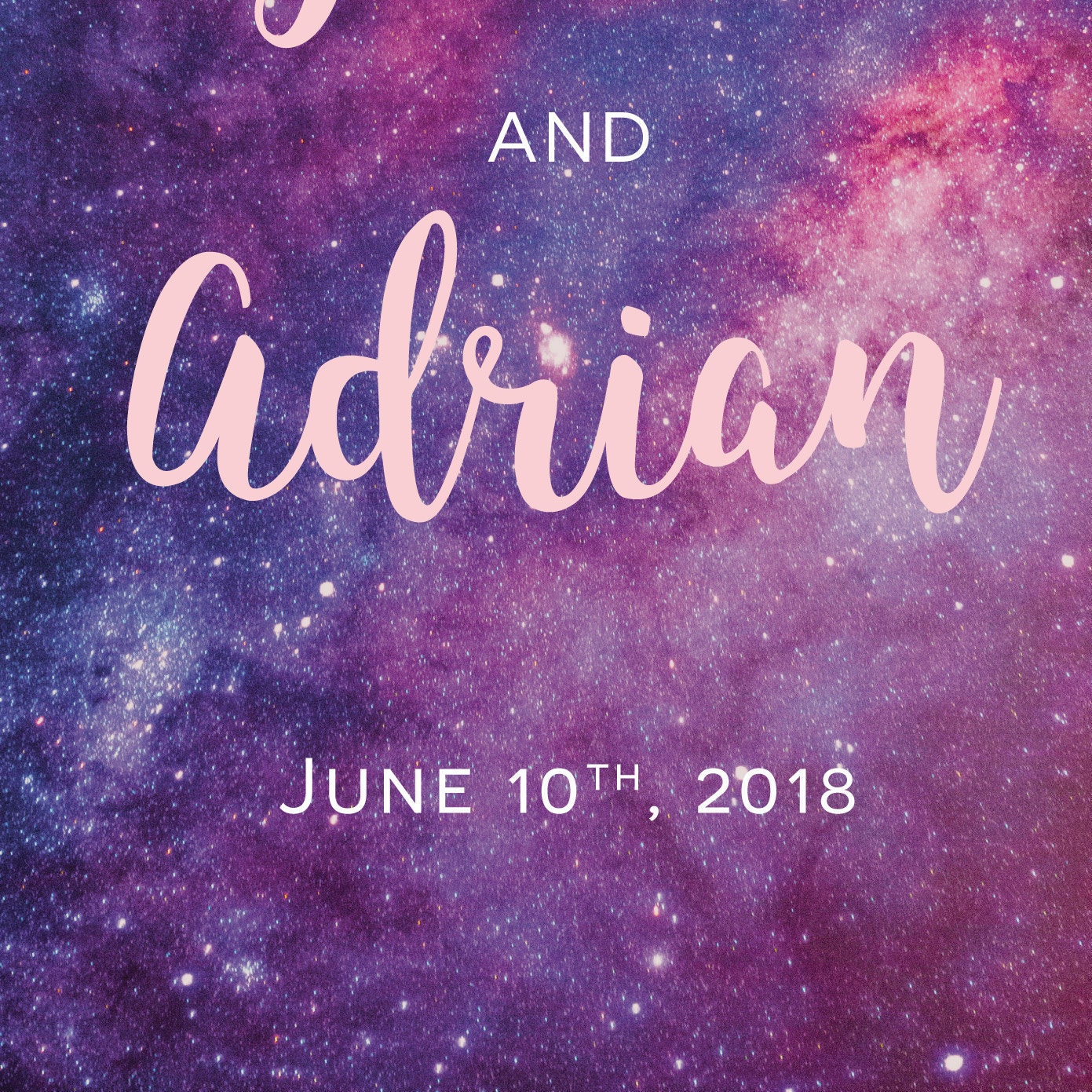 Wedding Welcome Poster Starry Night Wedding Welcome Sign - Etsy