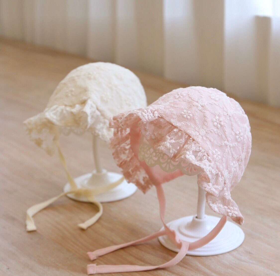 Baby Bonnet off White Lace Bonnet Newborn Bonnet Baptism - Etsy