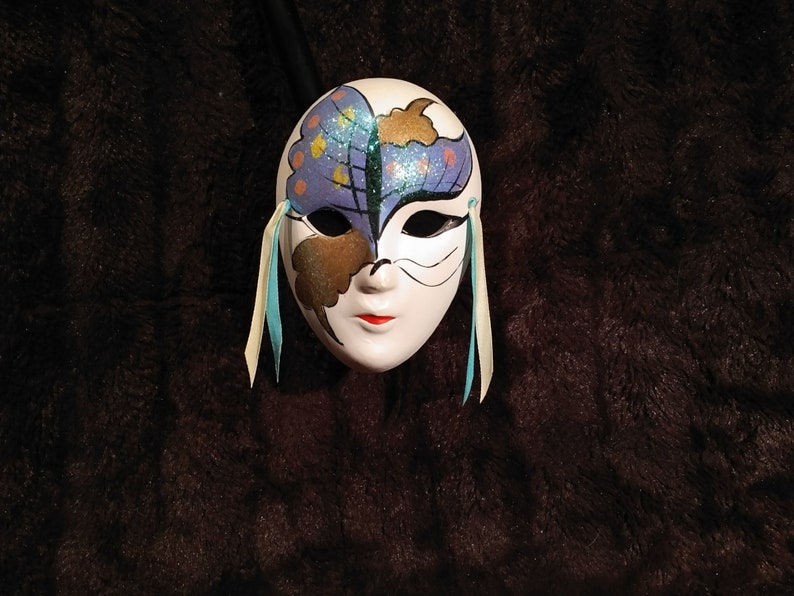 Hand-crafted pixie Vintage Decorative Ceramic Mask - Etsy