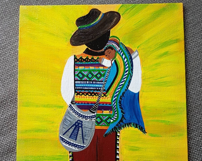Made to Order, Indigenous Family Art, Father and Baby Art ...