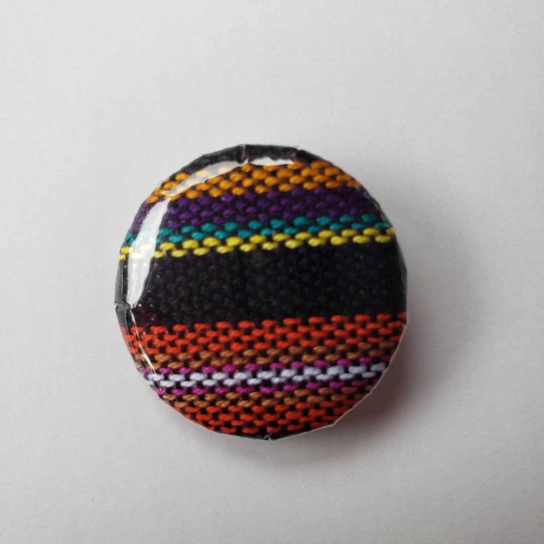 Pin Back Button, Guatemalan Textiles, Guatemalan Pin, Chapin Button ...