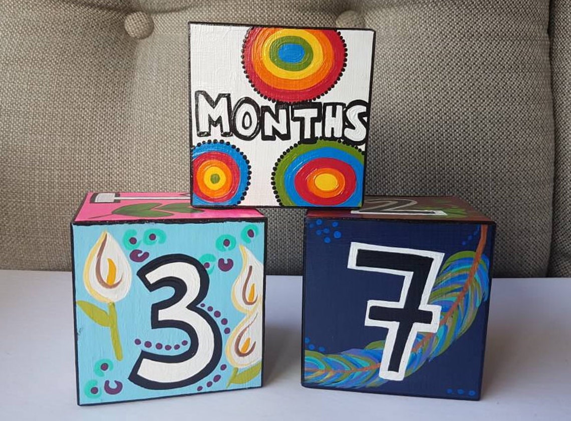 Made to Order Baby Blocks Custom Baby Blocks Baby Room | Etsy