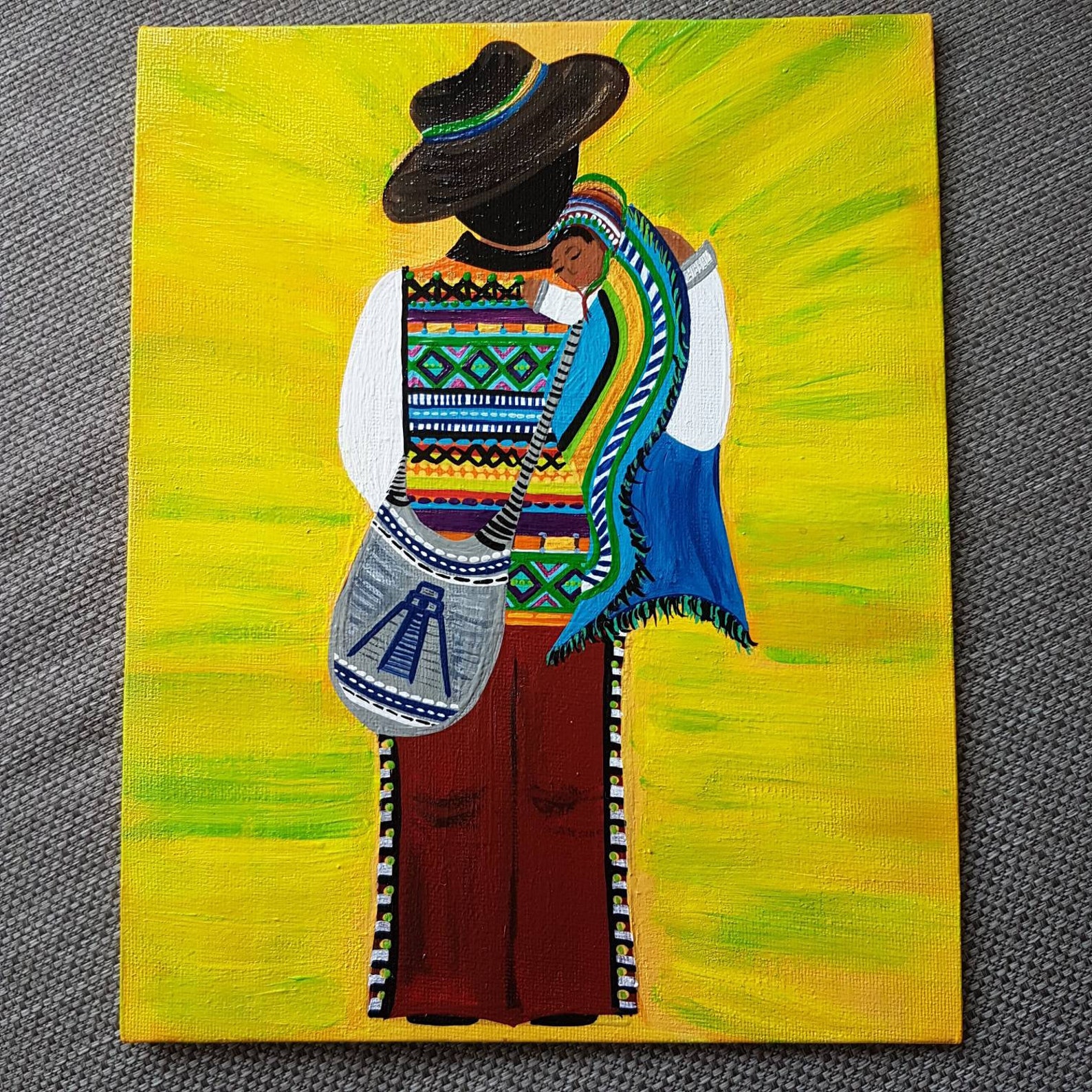 Made to Order, Indigenous Family Art, Father and Baby Art ...