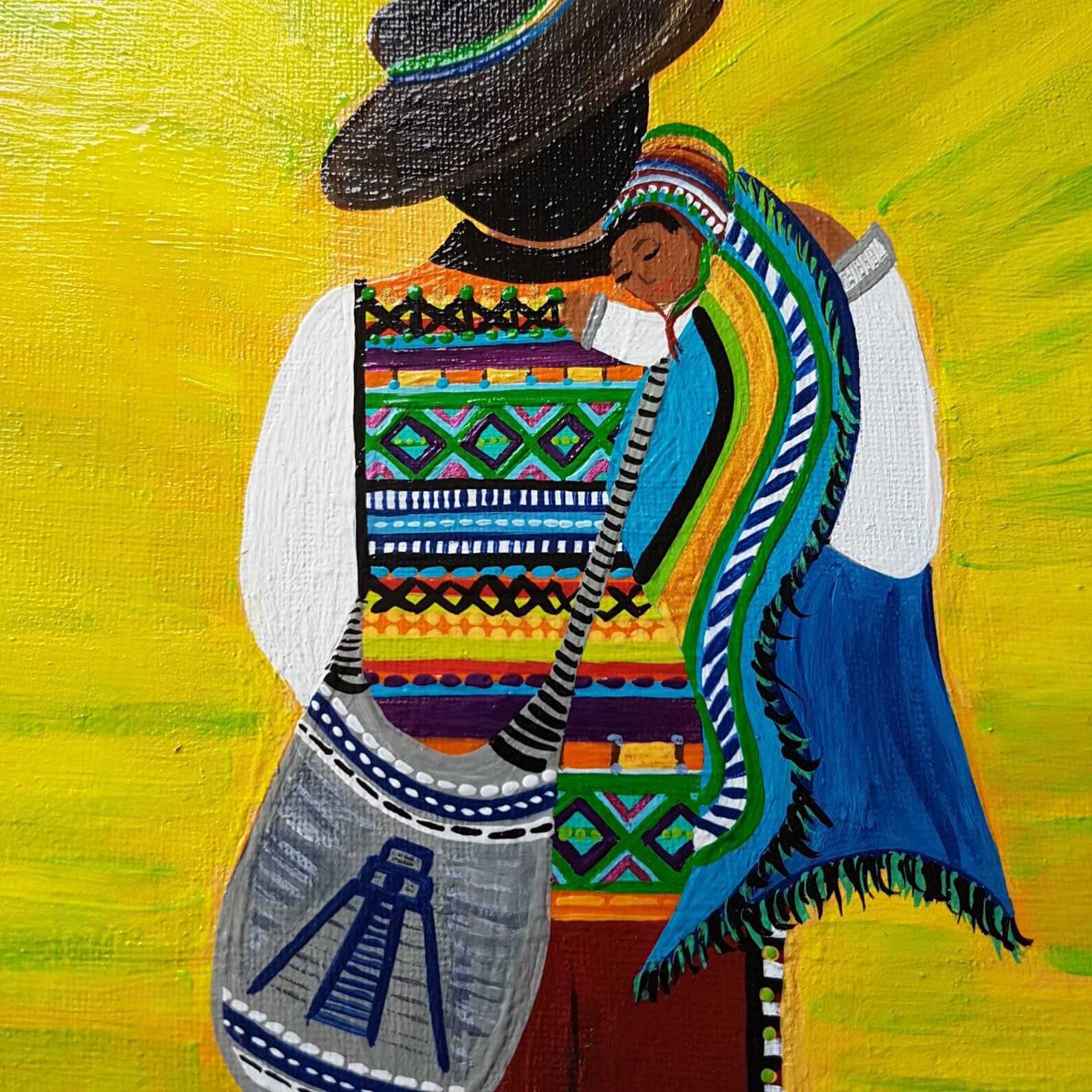 Made to Order, Indigenous Family Art, Father and Baby Art ...