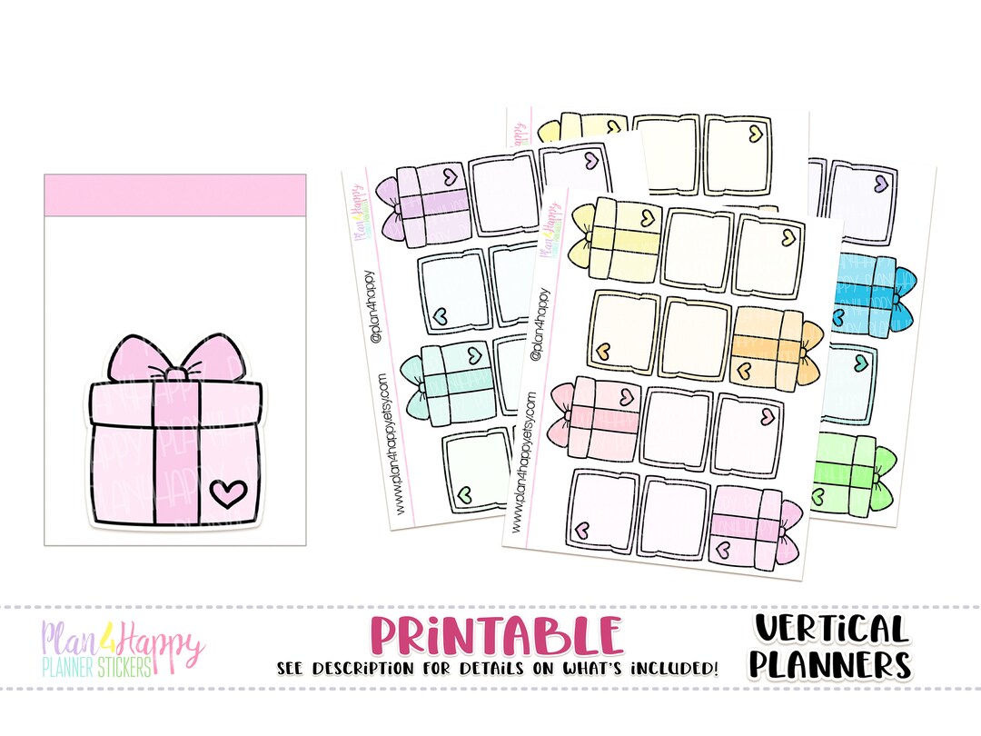 Present FOLDABLE Boxes, Fit Most Planners, Foldable Boxes, Foldover ...