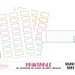 Half Boxes Set 01 Pastel, for Hobonichi Weeks Planners, Printable ...