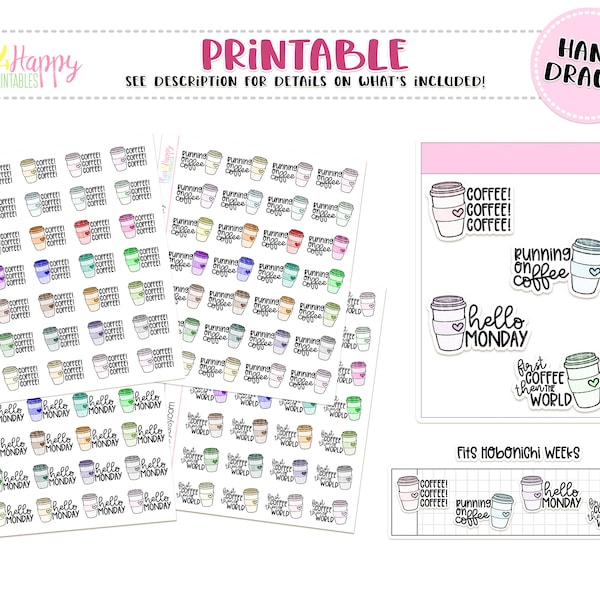 Hand Drawn Stickers - Etsy