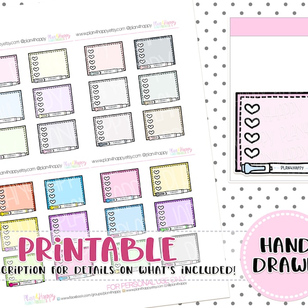 Mildliner Checklist Stickers - Etsy