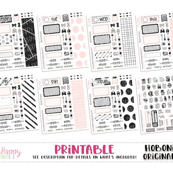 Hobonichi A6 Stickers - Etsy