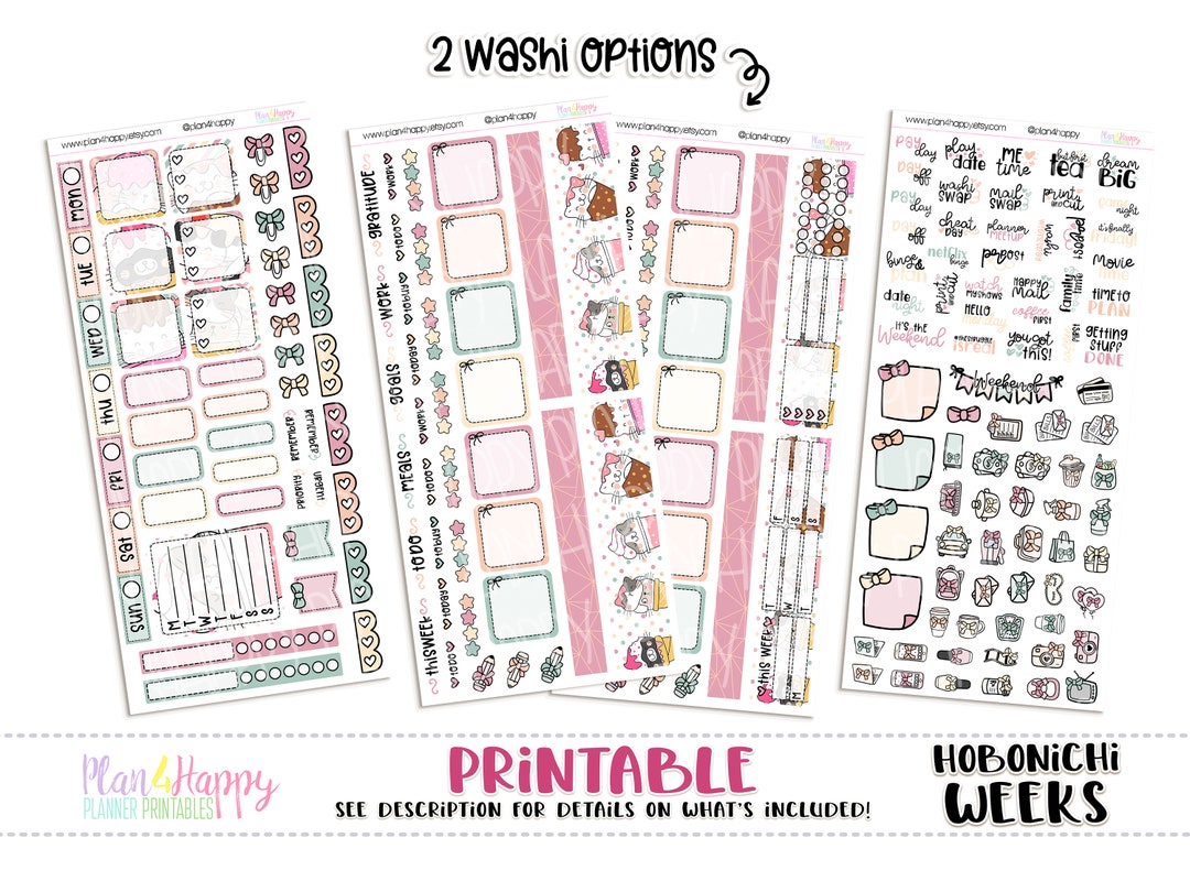 Hobonichi Weeks Weekly Kit, Ice Cream Cats Weekly Kit, Hobonichi Weeks ...