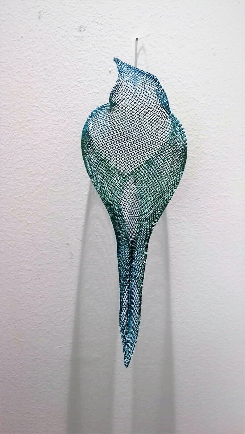 Mesh Sculpture, Gift for Bird Lover, Wire Mesh Sculpture, Wall ...