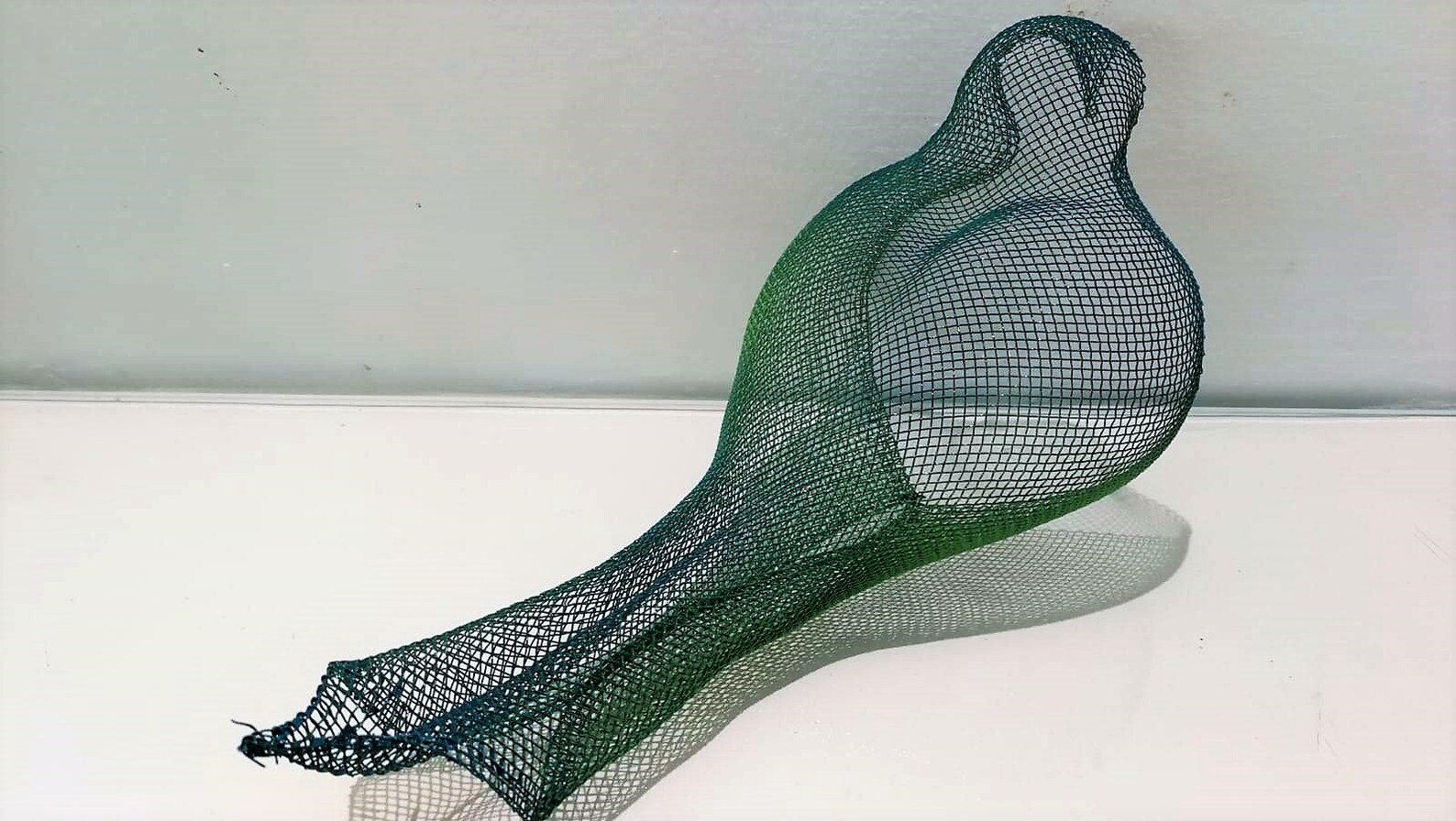 Mesh Metal Wire Bird Sculpture, Gift for Bird Lover, Wire Mesh ...