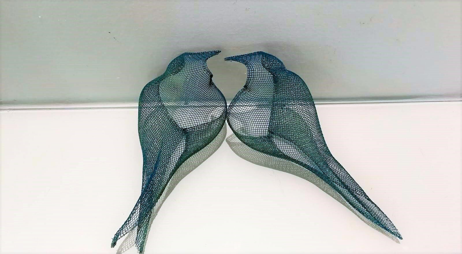 Mesh Metal Wire Bird Sculpture, Gift for Bird Lover, Wire Mesh ...