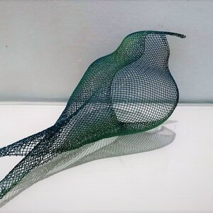 Metal Mesh Sculpture, Wire Mesh Sculpture, Wall Sculpture Bird, Shelf ...