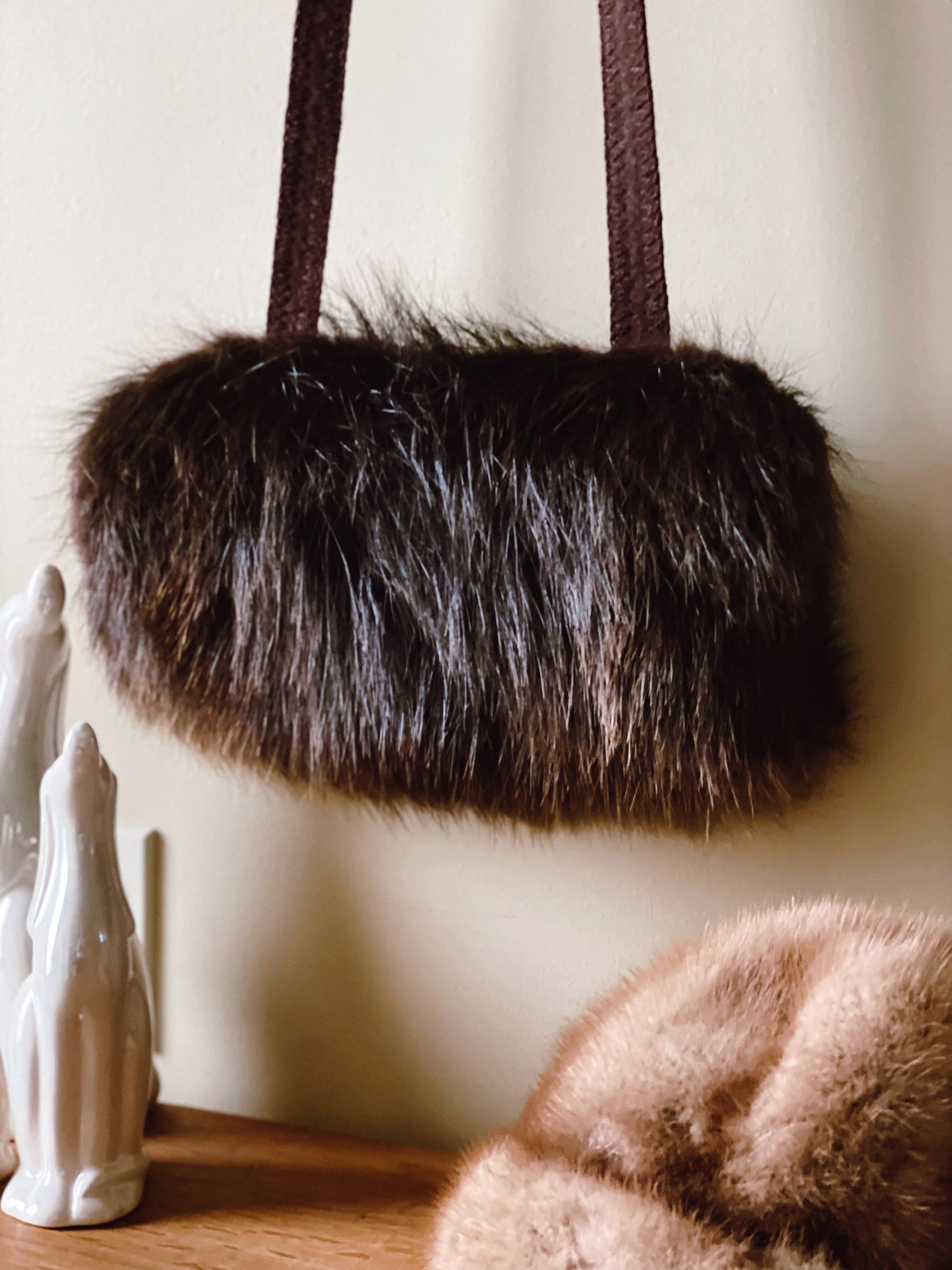 Vintage Genuine Beaver Fur Hand Muff - Etsy