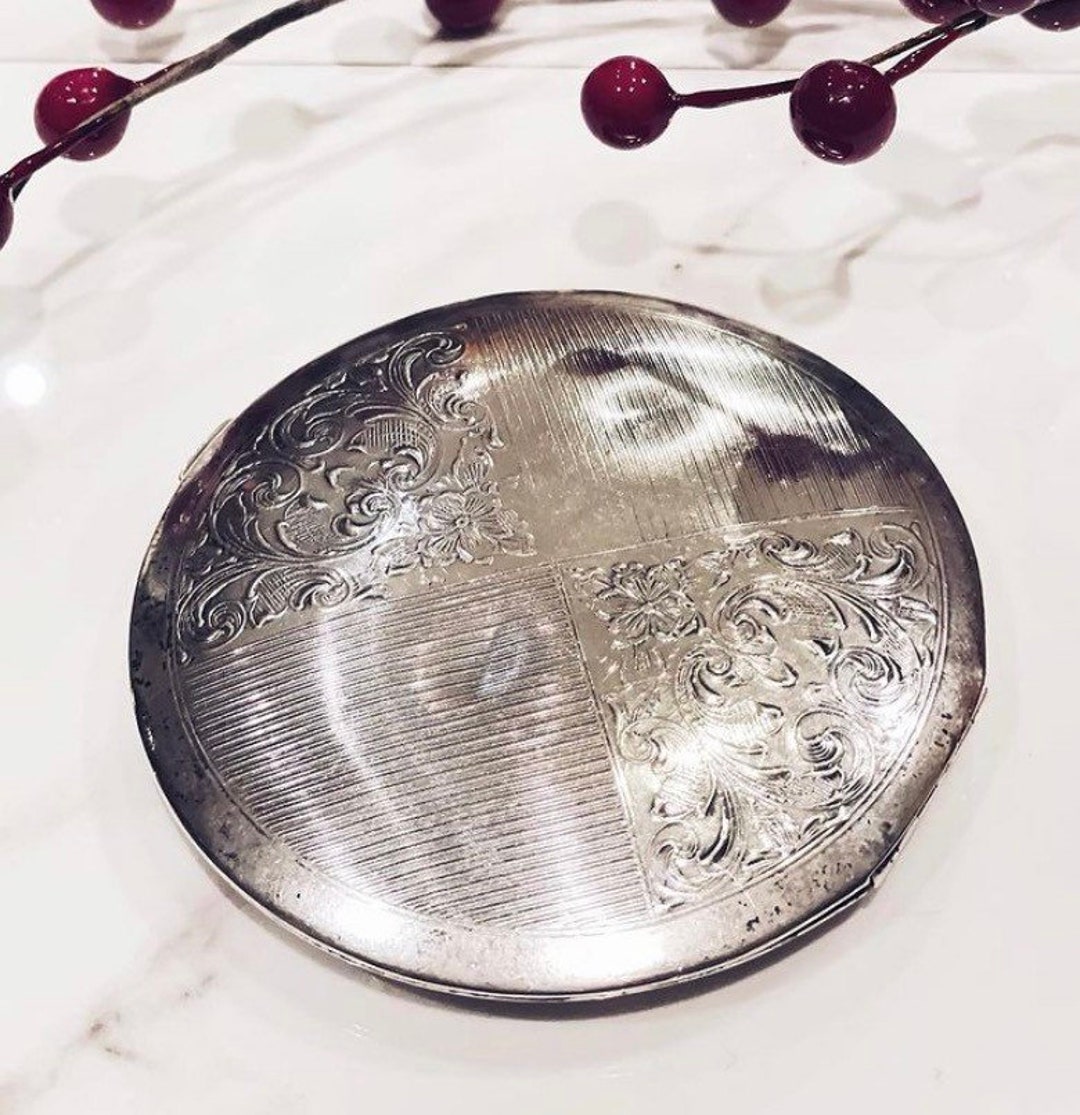 Vintage Sterling Silver Powder Compact by Birks - Etsy