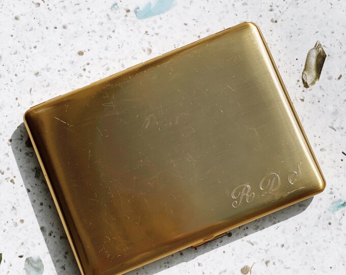 Vintage Gold Cigarette Case by Colibri Made in Japan - Etsy