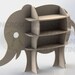 Elephant Rack Design File for CNC Router Cutting or Laser DXF Vectors ...