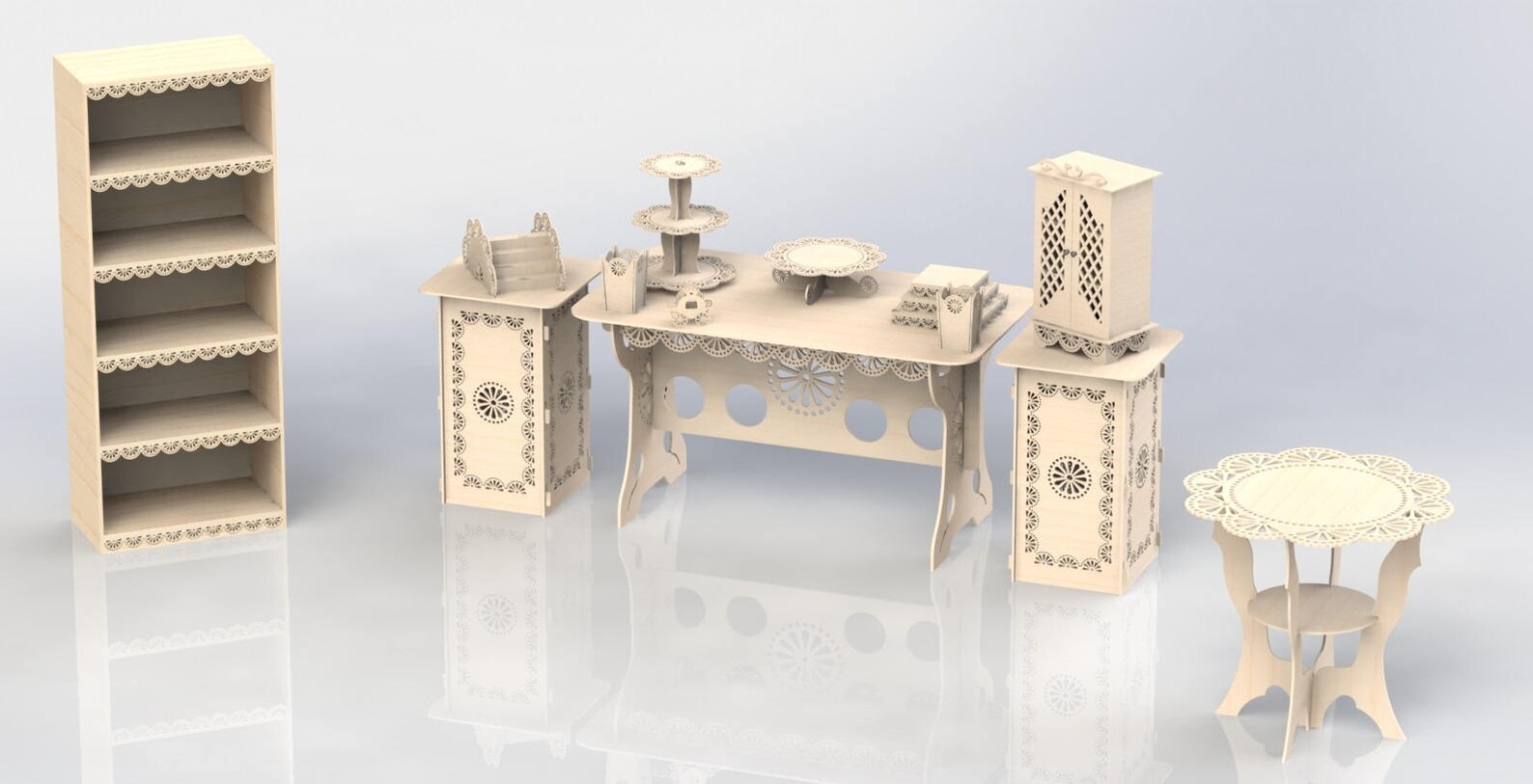 KIT Laser Cutting Files Party Child DXF Woodworking MDF - Etsy