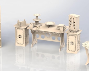 Kit of File for CNC Router or Laser Vector of Table and - Etsy