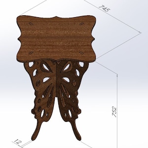 Vectors DXF Files Butterfly Table for CNC Router and Laser Aspire ...