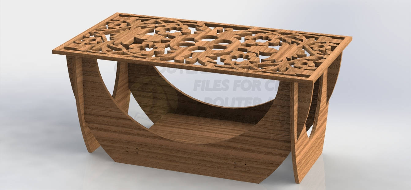 Vector File of Center Table for Cutting on CNC Router or Laser Art on ...