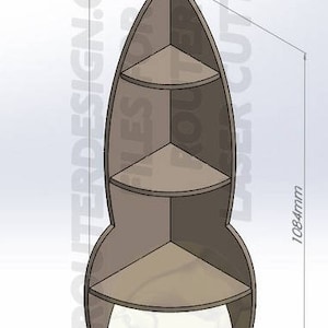 Design for CNC Router and Laser Cutting Wall Corner Shelf Vector File ...