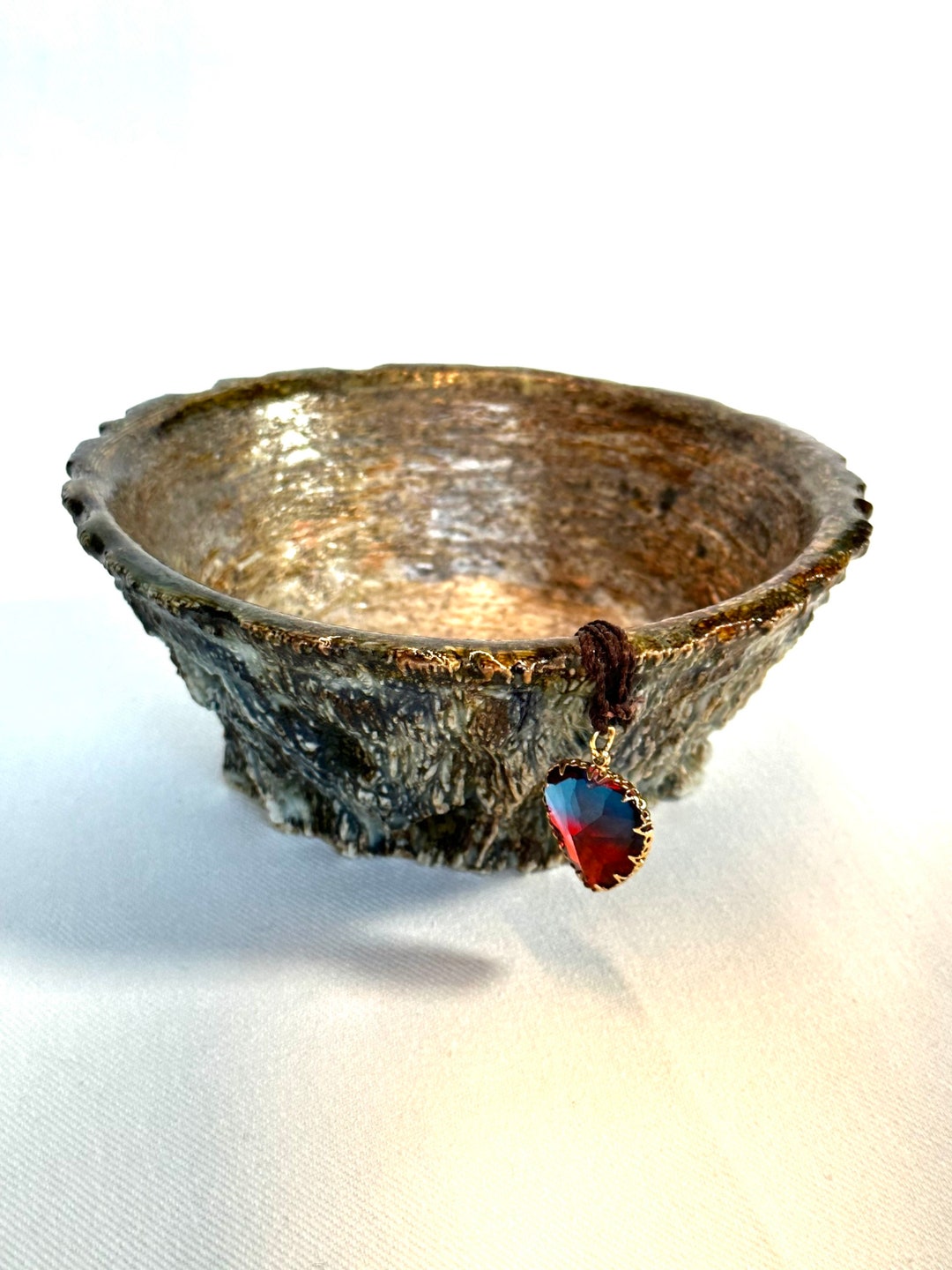 Tree Bark Inspired Ceramic Hand Carved Catch All Dish - Etsy