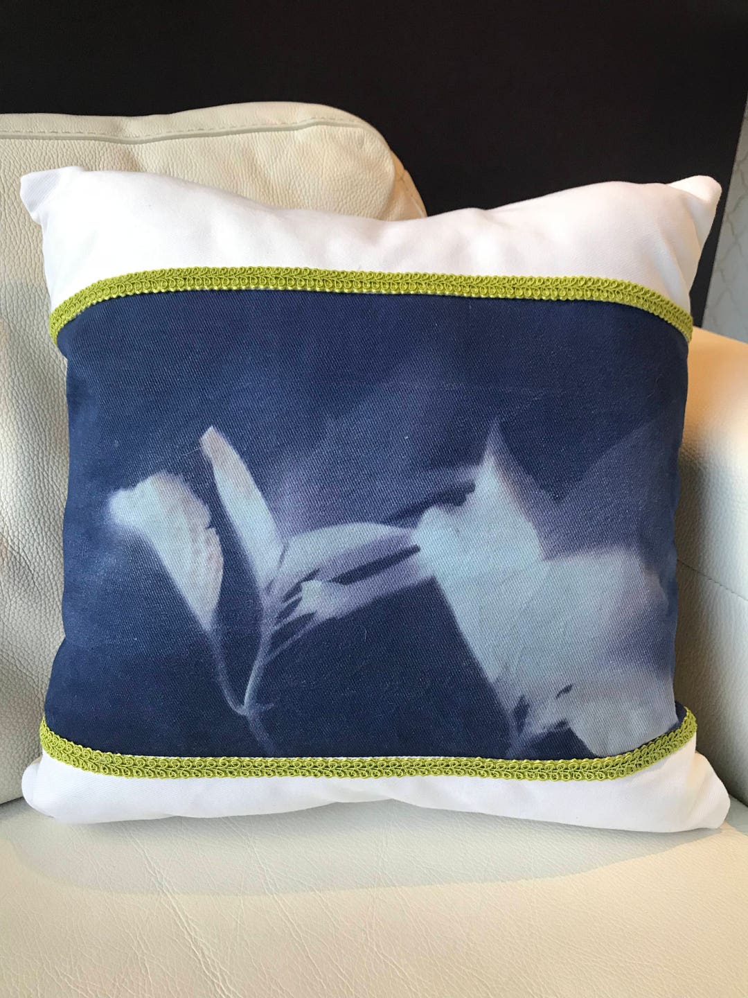Cyanotype Pillow - Etsy