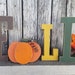 Fall Wood Letter Set With 2 Layer Pumpkin, Seasonal Home Decor for Fall ...