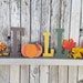 Fall Wood Letter Set With 2 Layer Pumpkin, Seasonal Home Decor for Fall ...