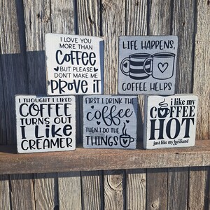 Coffee Bar Sign, Kitchen Sign, Gift for the Coffee Connoisseur, Coffee ...