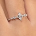 Ava Crystal Ring Sterling Silver Rings for Women Rose Gold - Etsy