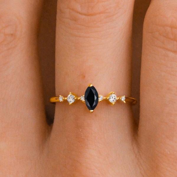 Black Diamond Rings Women - Etsy