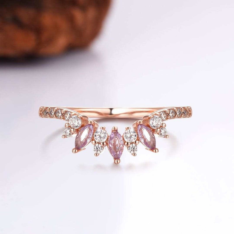 Purple Wedding Band - Etsy