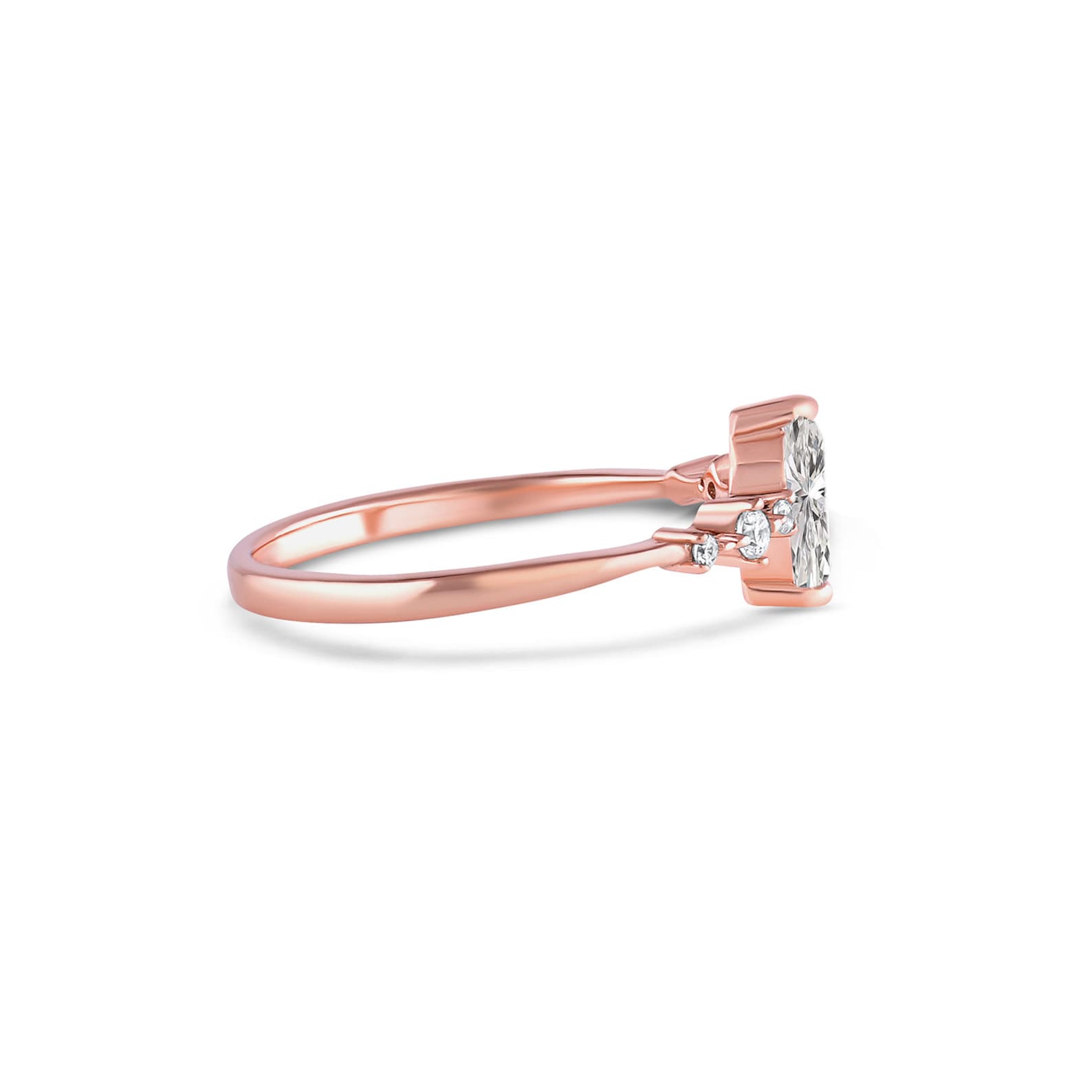 Ava Crystal Ring Silver Rings for Women Rose Gold Ring - Etsy