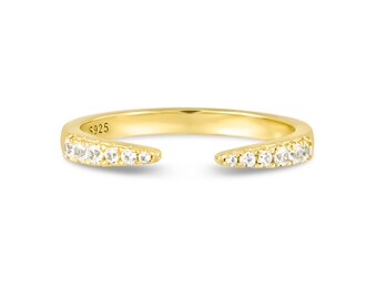 Open Top Wedding Ring - Etsy