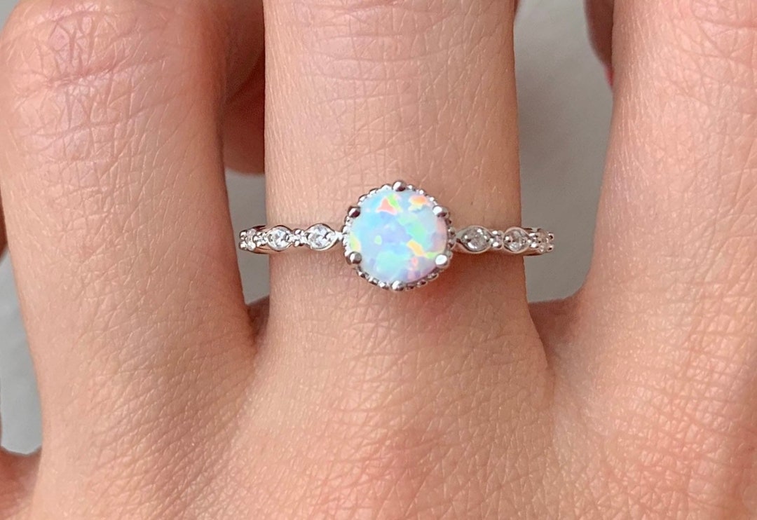 Wai Natural Fire Opal Ring 14K Gold Opals Sterling Silver Opal ...
