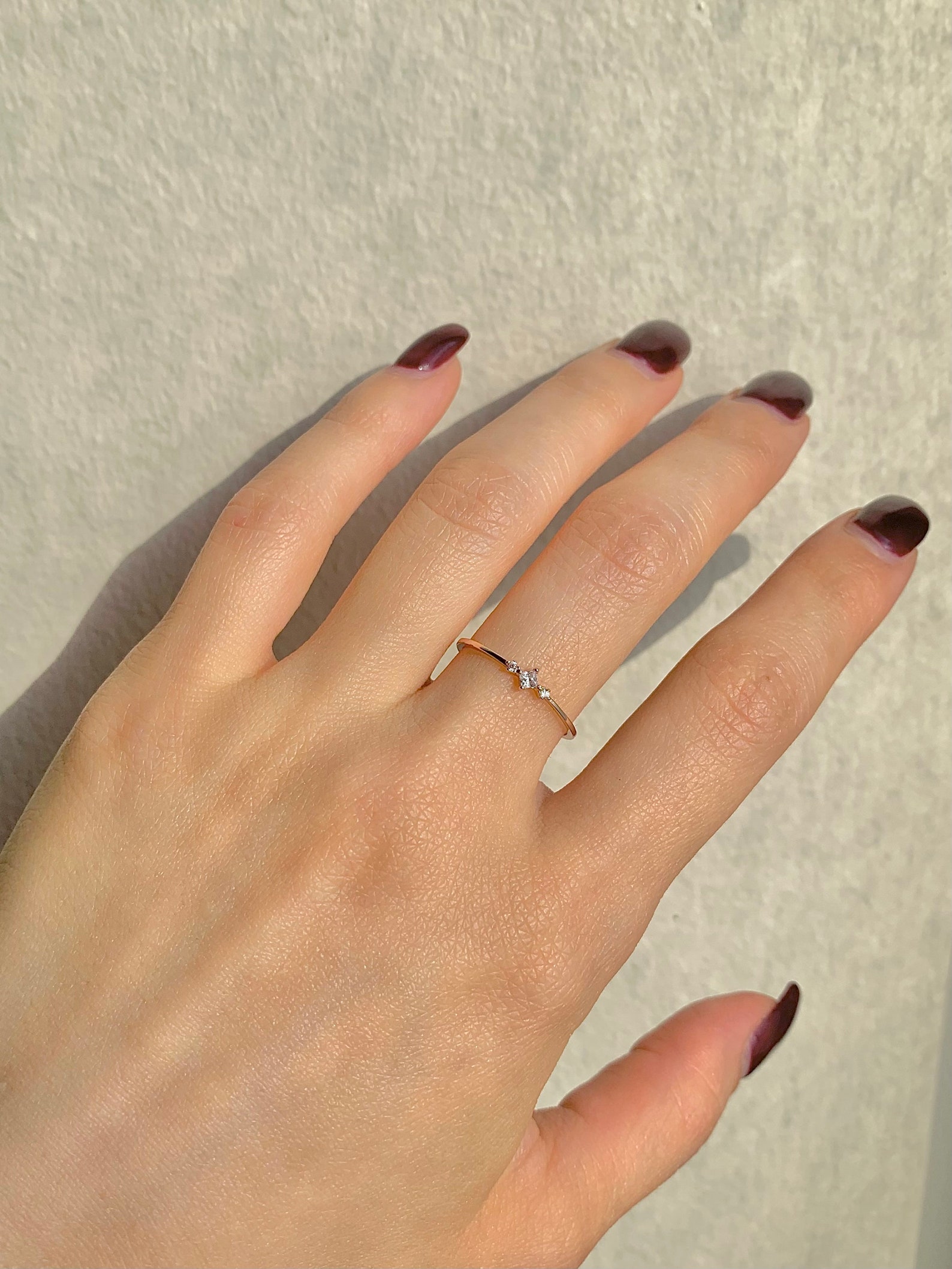 Koi Dainty Ring Rose Gold Filled Rings for Women Delicate - Etsy