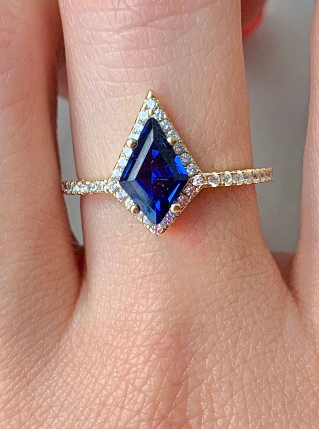 Emi Kite Sapphire Ring 14K Gold Filled Rings for Women - Etsy