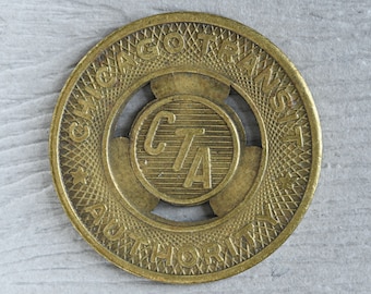 Chicago Transit Authority CTA surface System Token Chicago, IL Illinois ...
