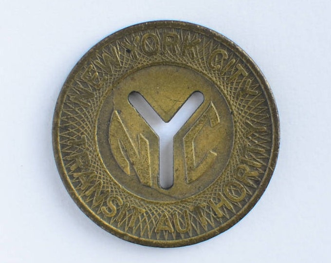 1970 "large Y" NYC New York City Subway Token NYCTA MTA Transit ...