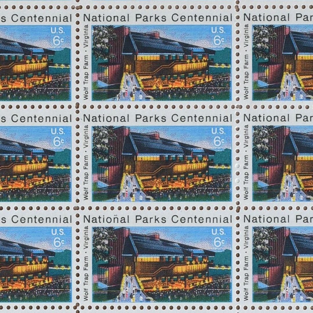 National Parks Centennial: Wolf Trap Farm Unused Sheet Full Pane of 50 ...