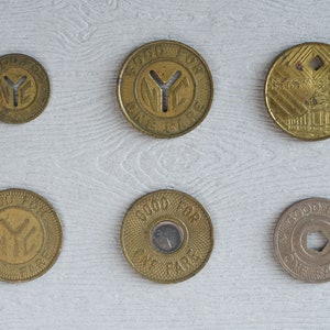 Complete Set of 6 NYC Subway Tokens NYCTA MTA New York City - Etsy