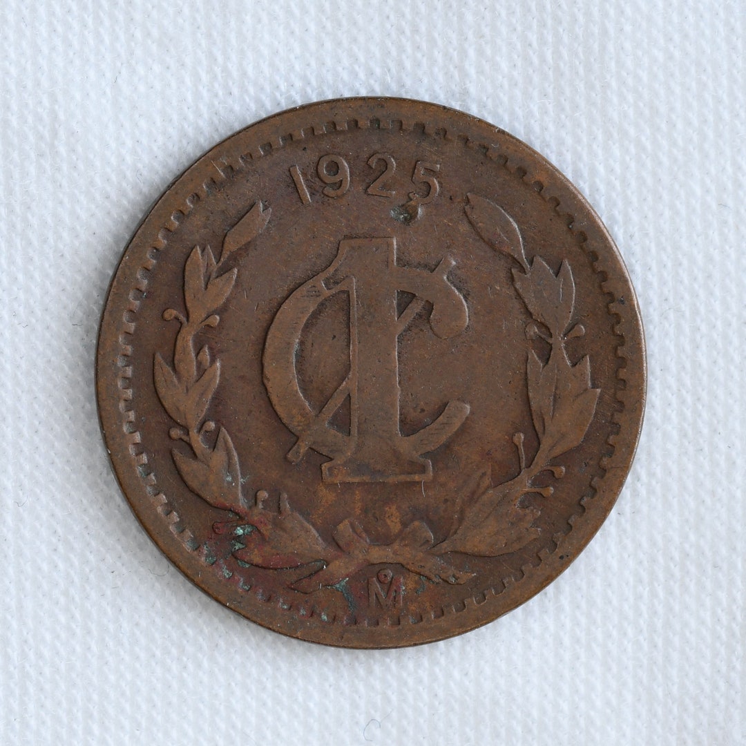 1925 Mexico Un Centavo Bronze Coin (estados Unidos Mexicanos) 1 Centavo ...