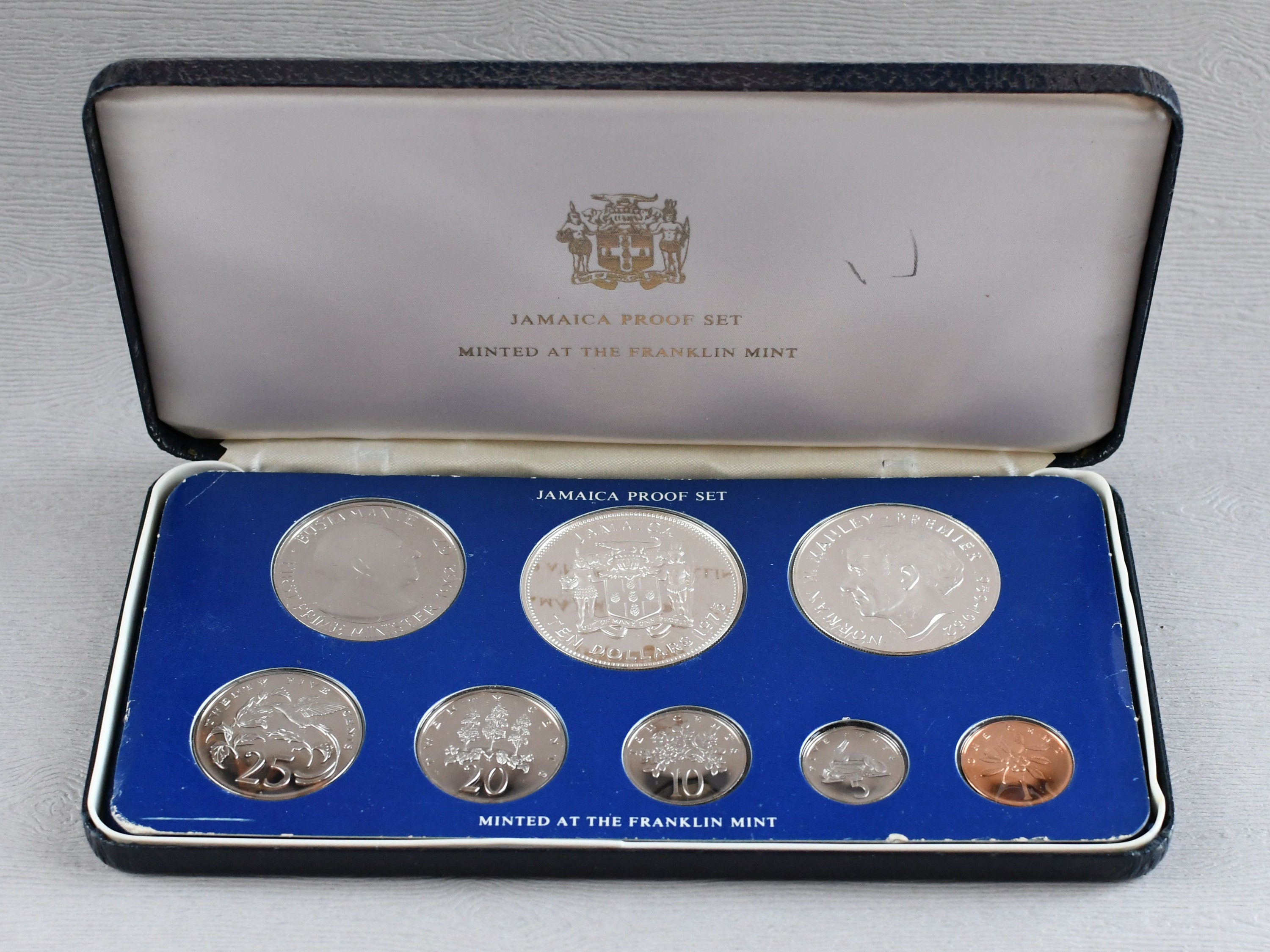 1975 Jamaica 8-coin Proof Set the Franklin Mint in Original - Etsy